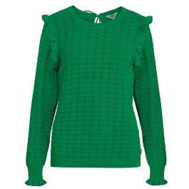 Object objjasmin l/s knit pullover fern green online kopen! | G-Level