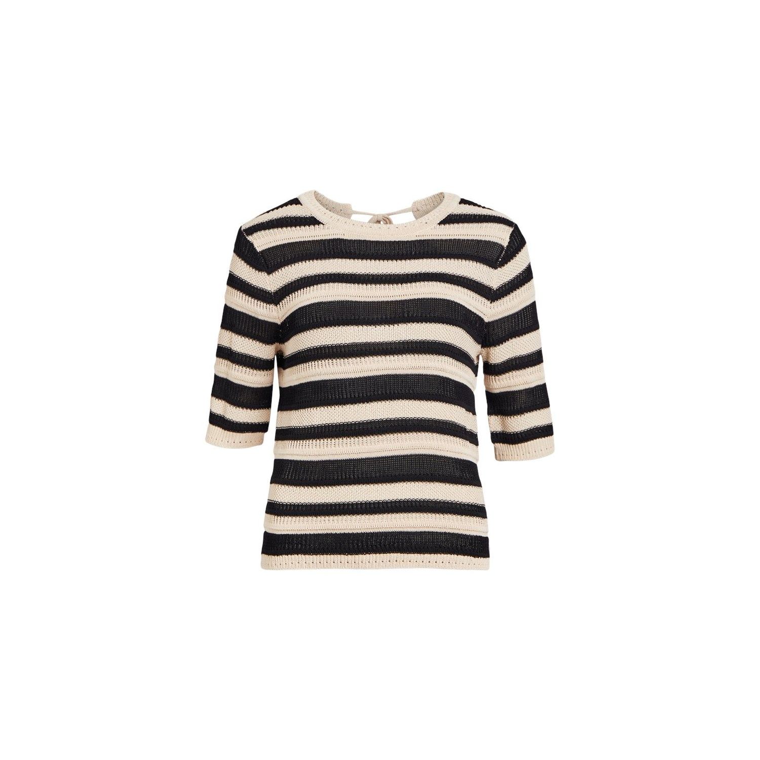 Object objnelly 2/4 knit pullover sandshell stripe online kopen! | G-Level