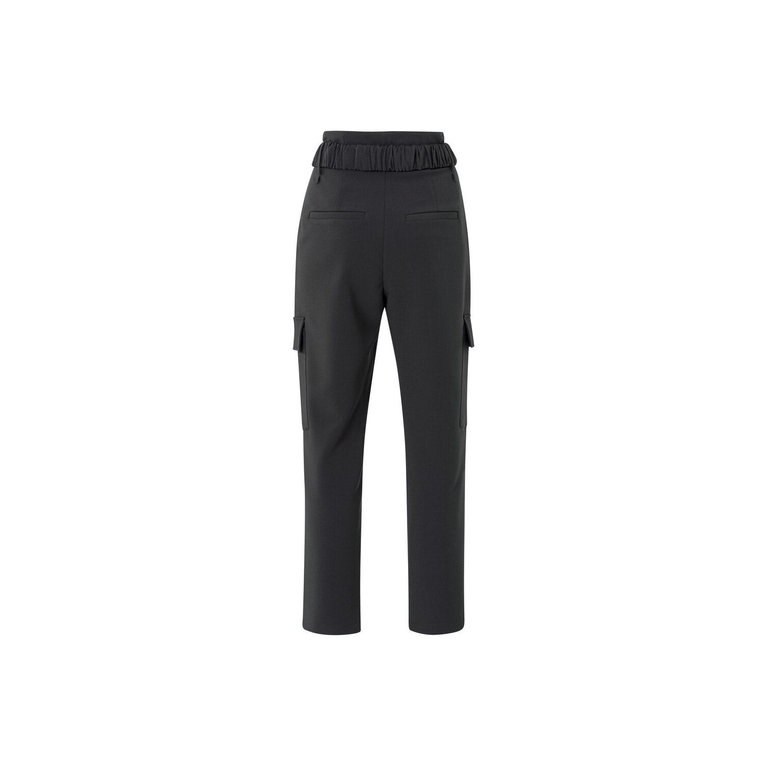 Yaya high waist cargo trouser with belt phantom online kopen! | G-Level