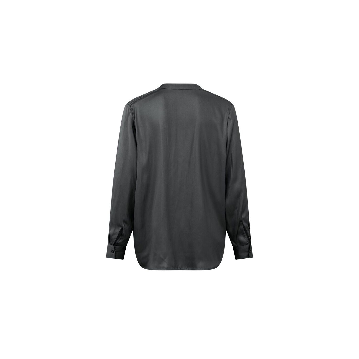 Yaya satin v-neck top with smock phantom online kopen! | G-Level